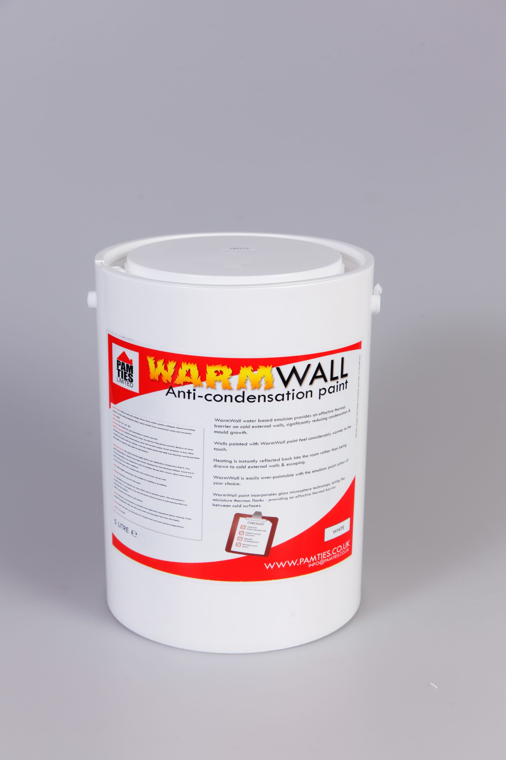 Warm Wall Anti-Condensation Paint 2.5 Litre tin | A1 Damp Proofing Supplies